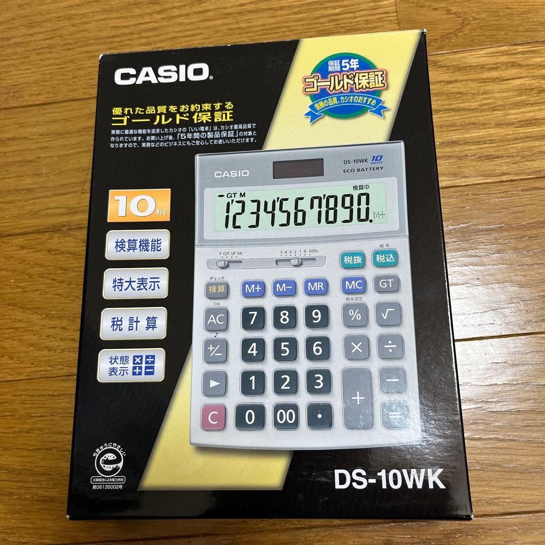 CASIO DS-10WK 電卓 10桁表示 - メルカリ