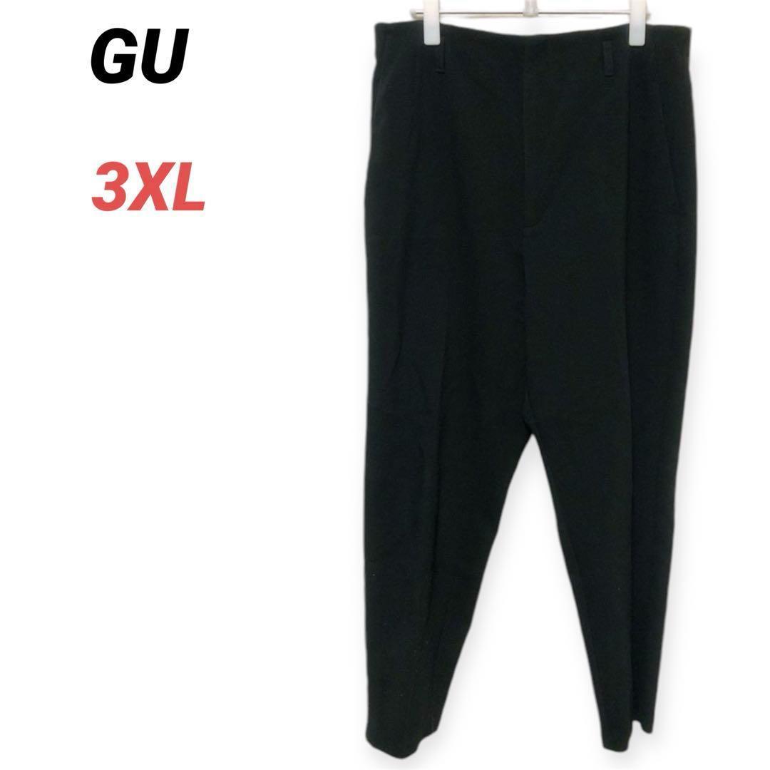 GU ジーユー 3XL 4L スラックス カジュアルパンツ ブラック 黒 - メルカリ