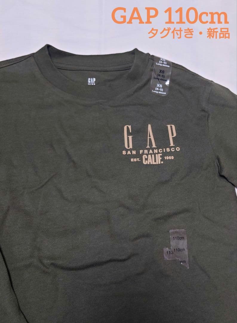 タグ付き 新品 GAP 110cm GAP ロゴ バック プリント Tシャツ - メルカリ
