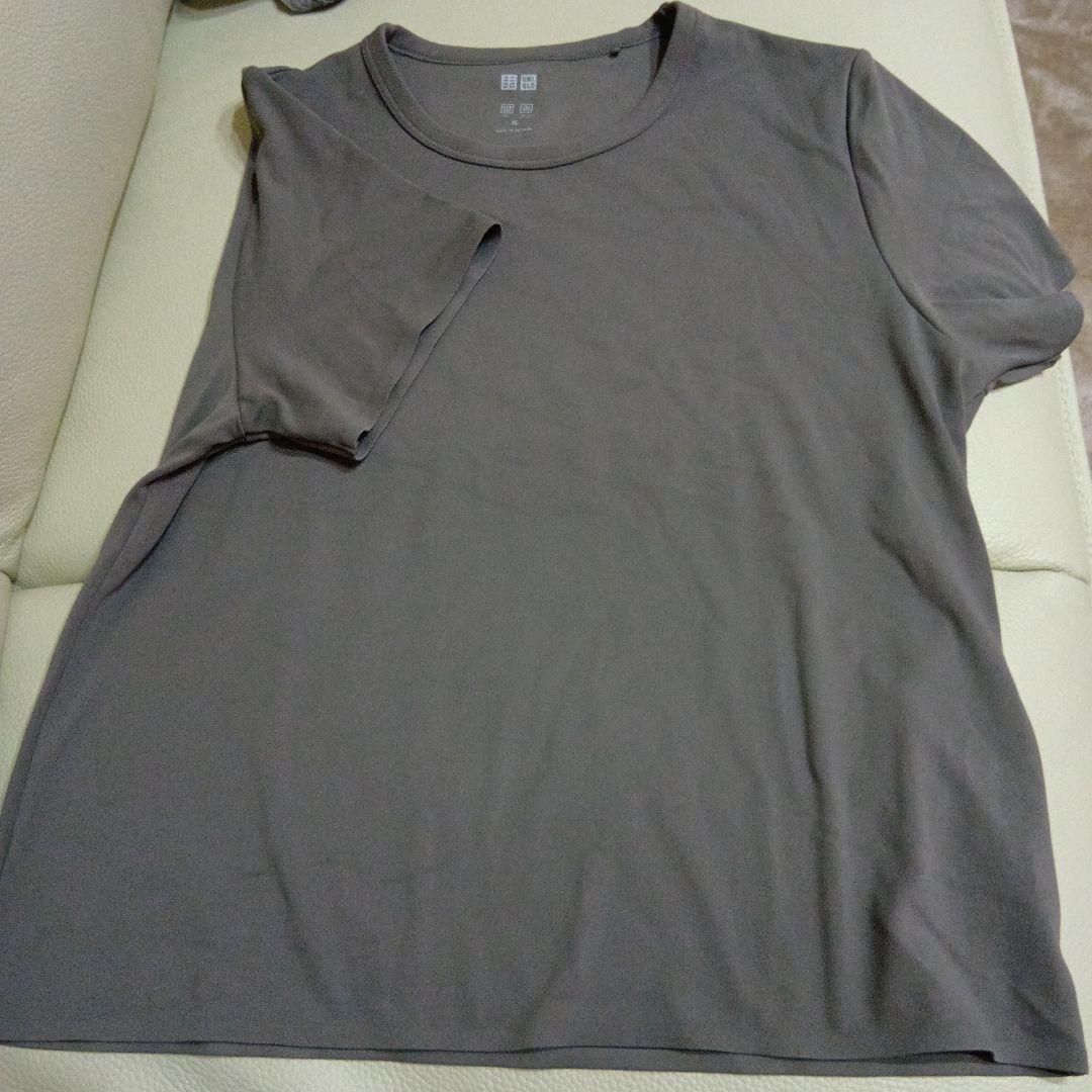 エアイズム AIRism UNIQLO XL グレー Tシャツ - メルカリ
