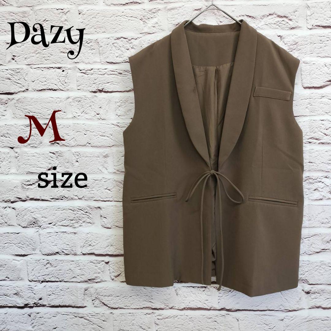 s9296 Dazy 【M】 ベスト リボン ブラウン by メルカリ