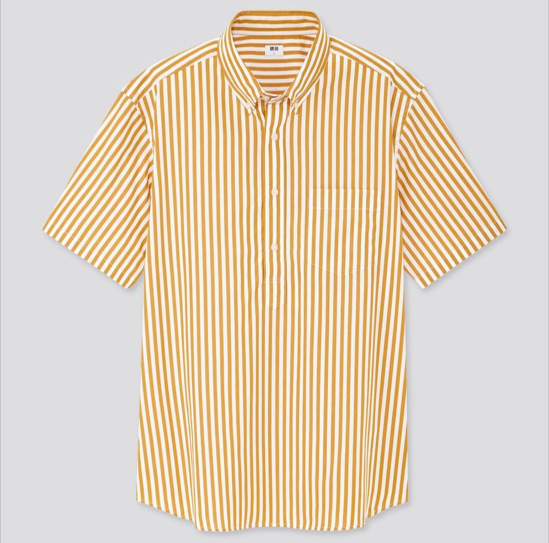UNIQLO XL ストライプ半袖シャツ - メルカリ