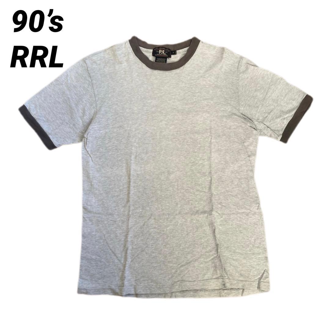 90s RRL ビンテージ 三つ星タグ グレー リンガーTシャツ ラルフローレン - メルカリ