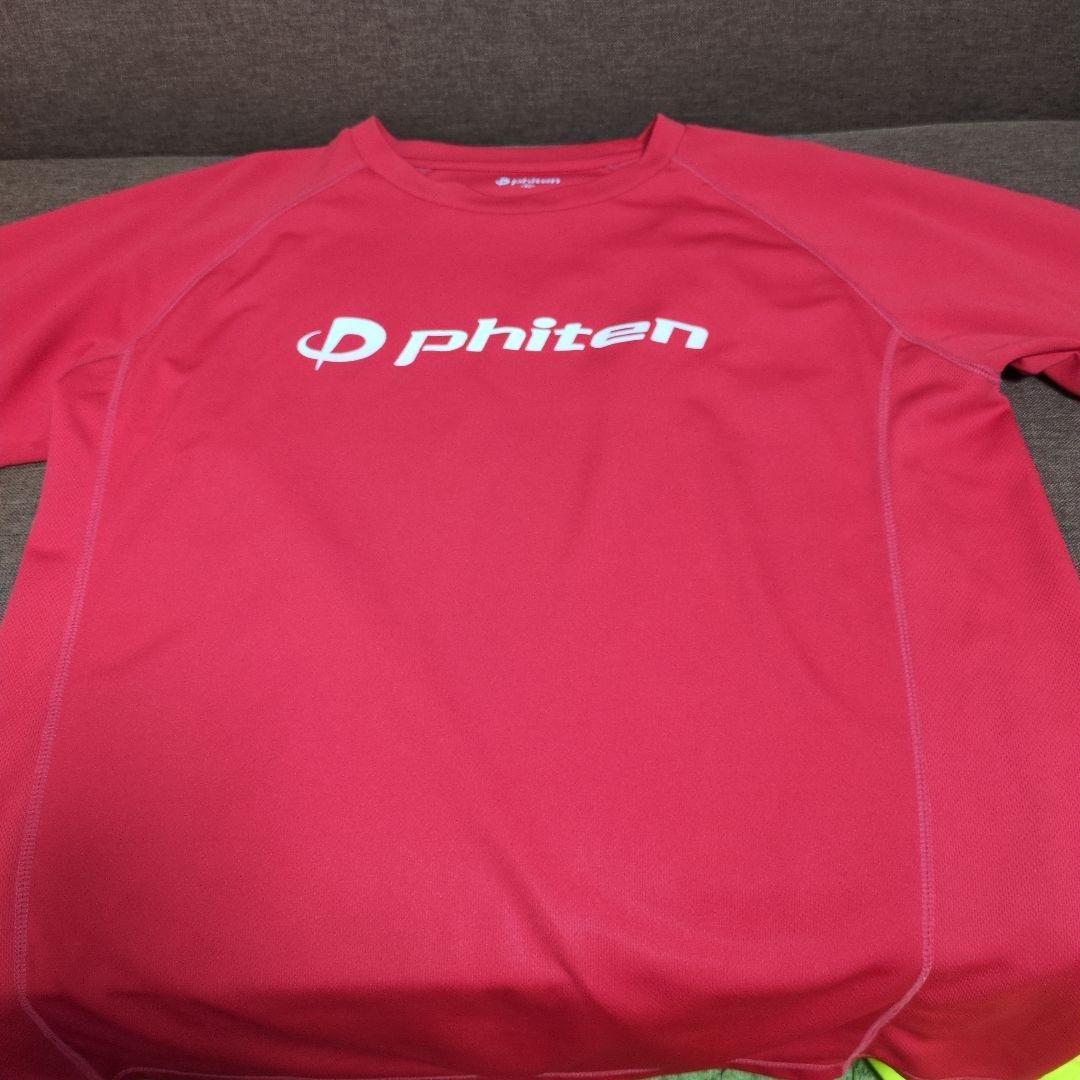 phiten ファイテン Tシャツ 赤 XO - メルカリ