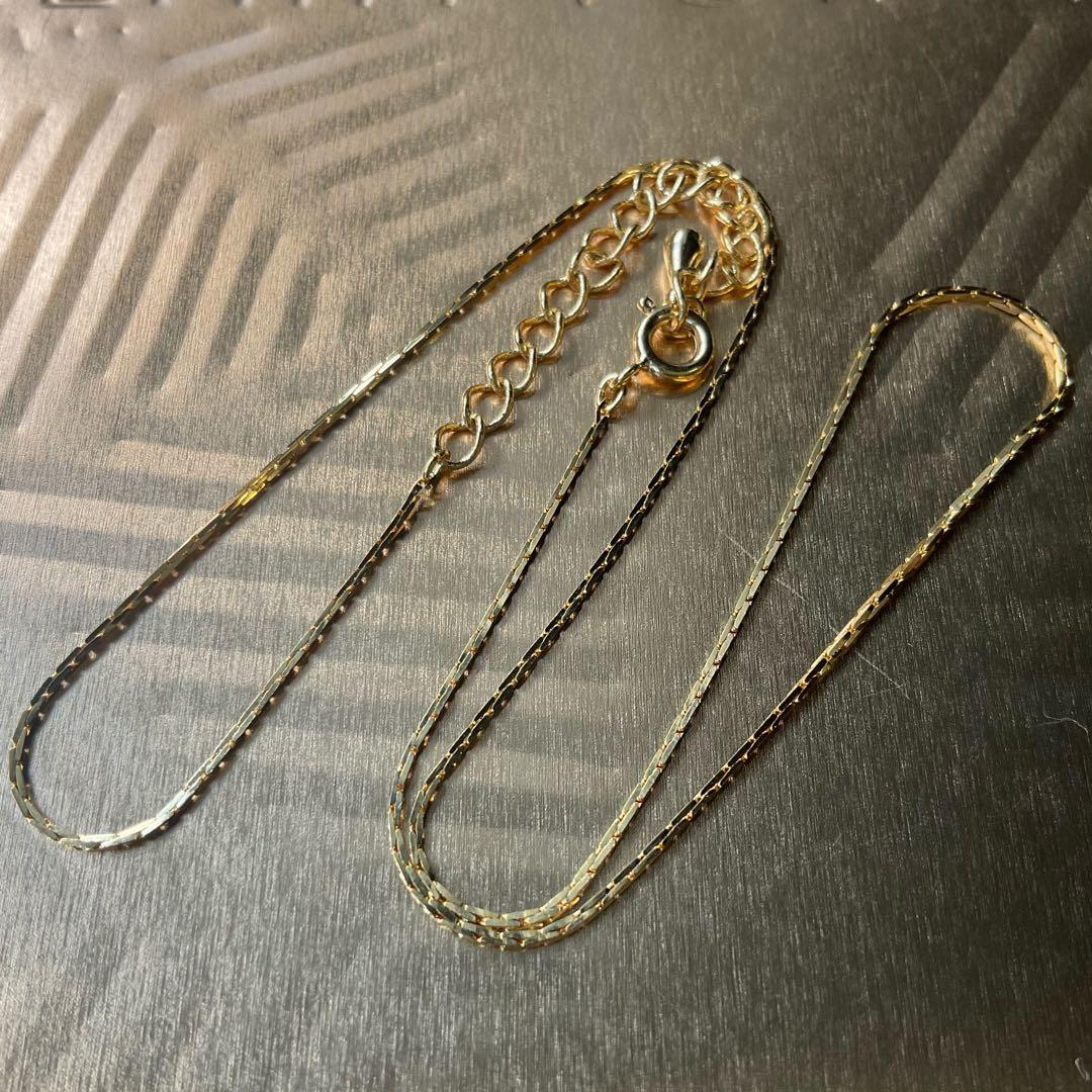 ゴールドチェーンネックレス チェーンのみ K18GP 115-3 - メルカリ