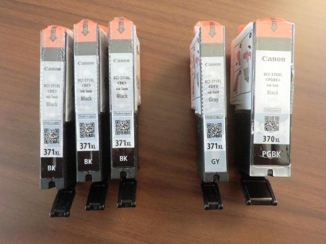 Canon BCI-370xl_PGBK/371xl_BK/371xl_GY - メルカリ