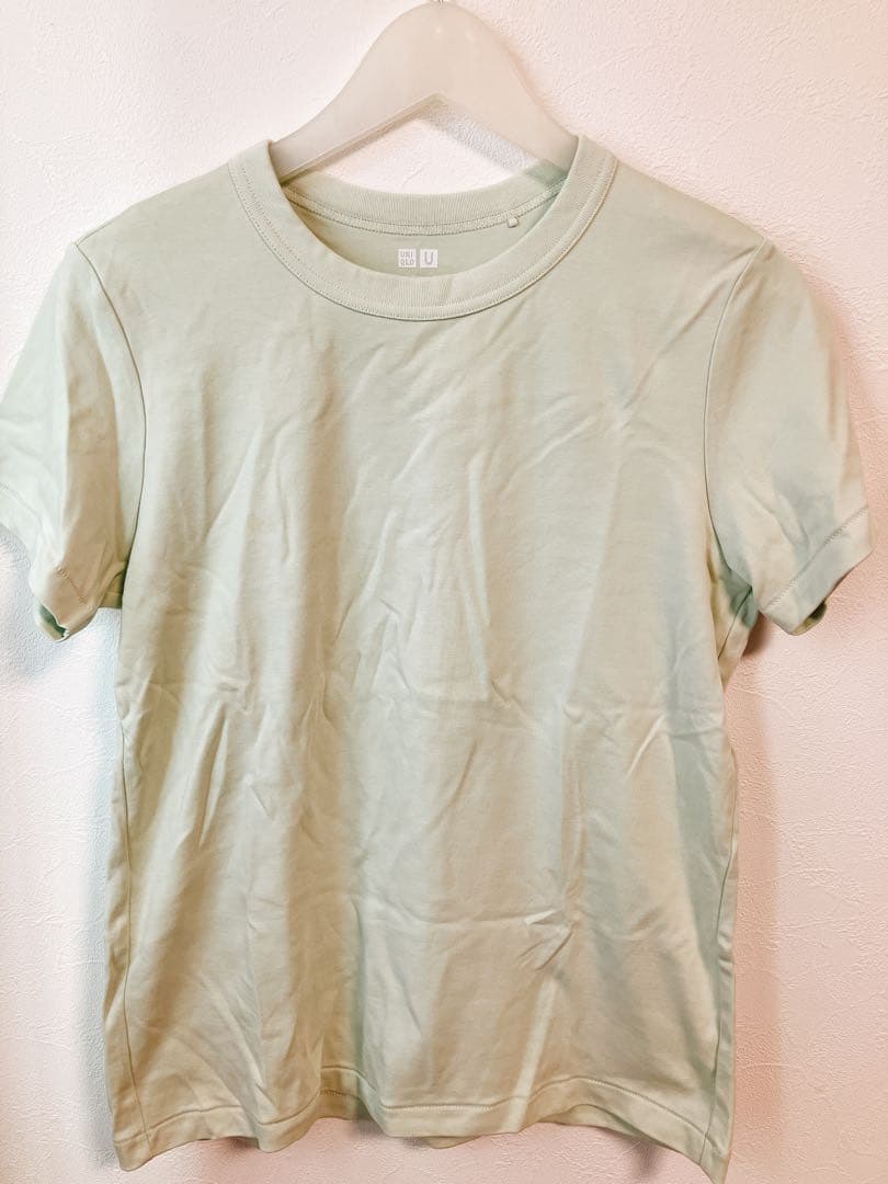 UNIQLO U Tシャツ 淡いグリーン(XL) - メルカリ