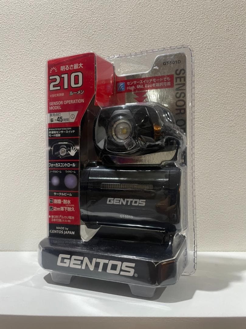 GENTOS LEDヘッドライト センサースイッチ GT-501D 未使用品 - メルカリ