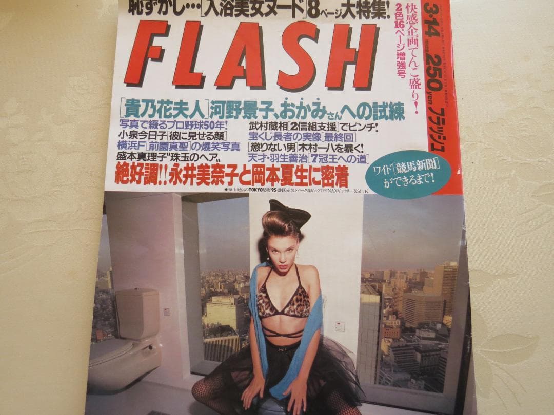 FLASH 1995年3月14日号 盛本真理子 前園真聖 バスヌード - メルカリ