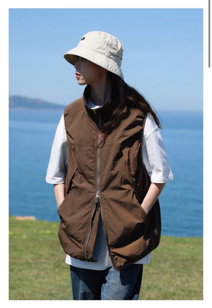 KOUEMGI フイッシングベスト mobu ブラウン Mサイズ - メルカリ