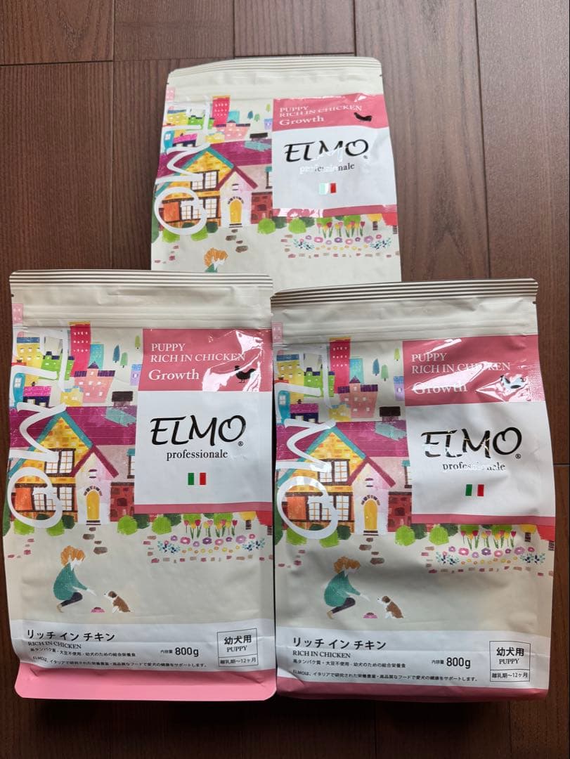 ELMO リッチインチキン 800g x3袋 幼犬用 - メルカリ