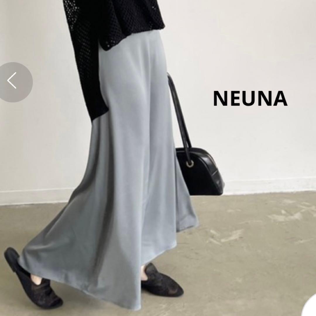 NEUNA ヌナ 大人の落ち感シルエット。 マーメイドサテンロングスカート by メルカリ