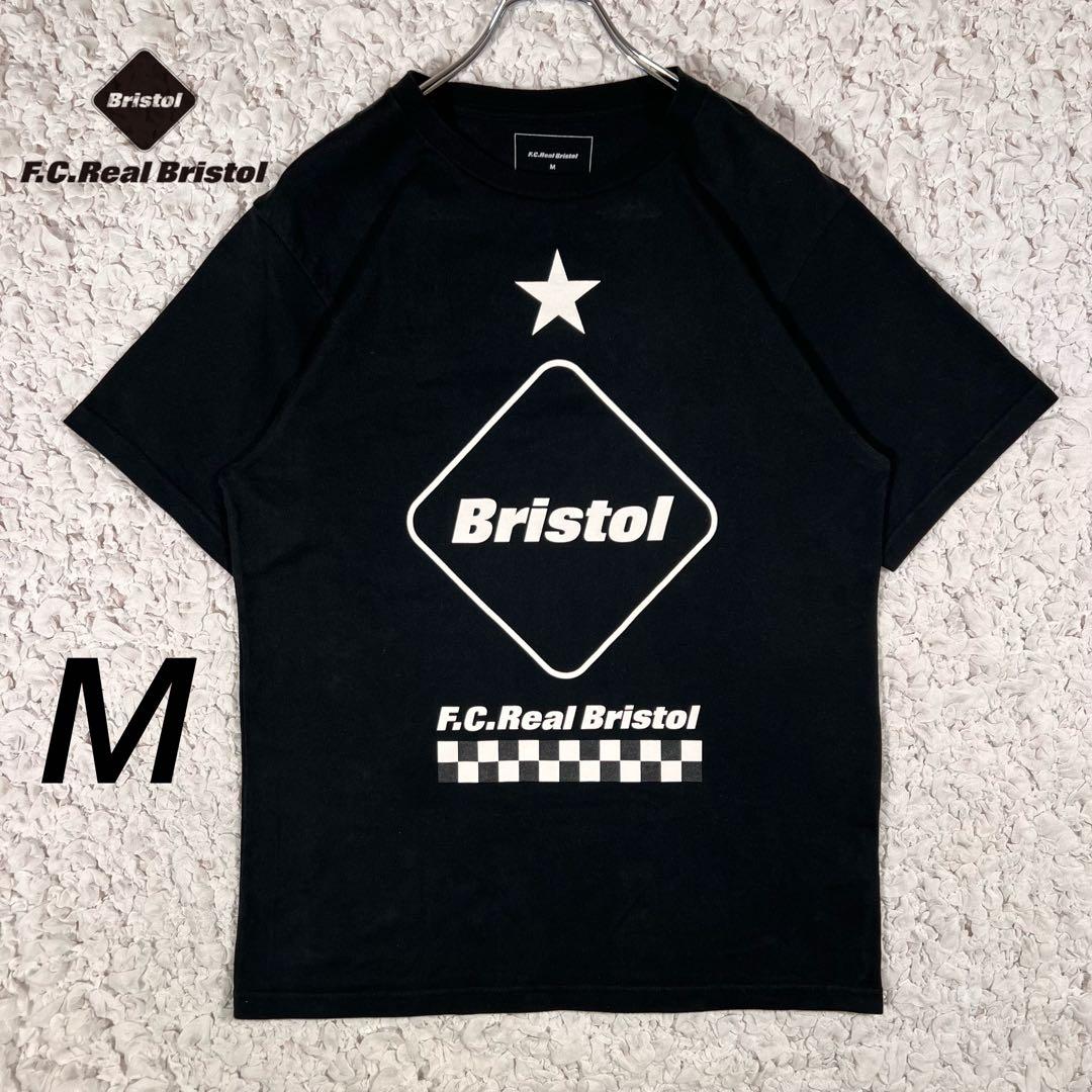 『FCRB』 Tシャツ ビッグロゴ チェッカー スター 人気 ブラック 【M】 by メルカリ