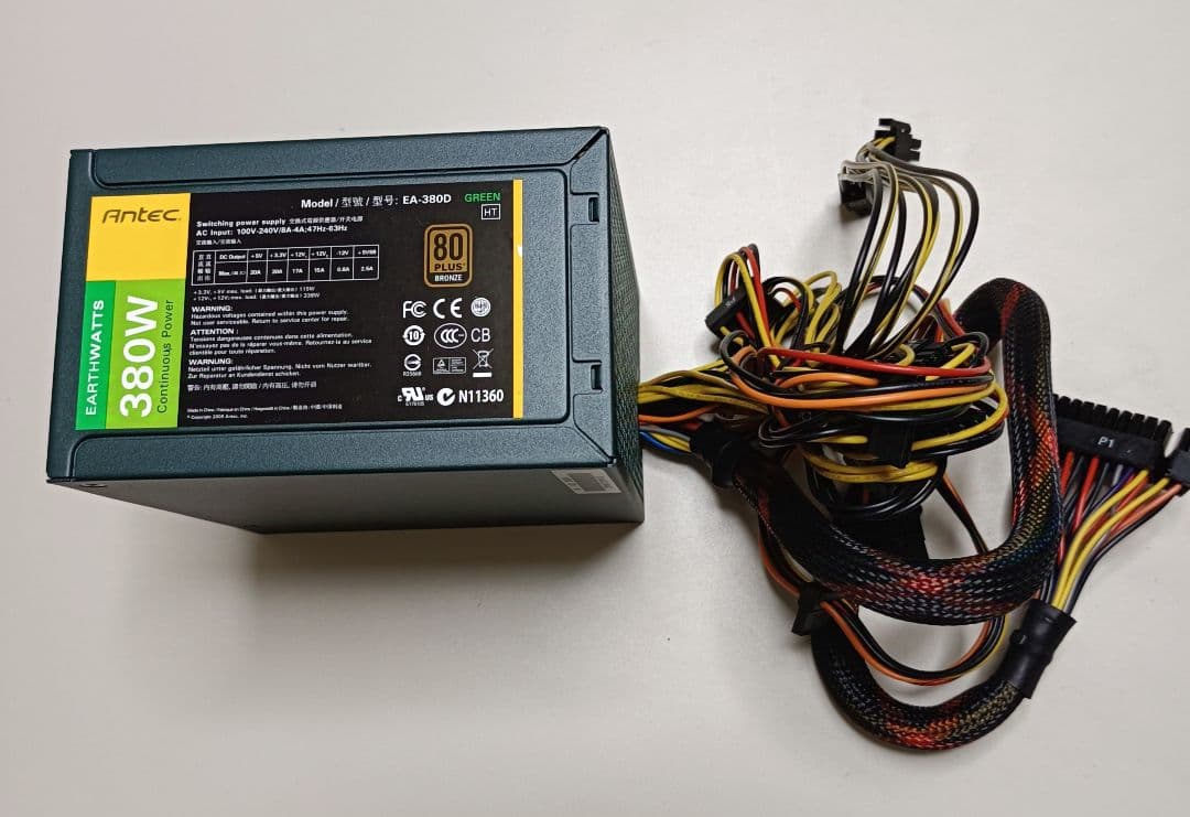 Antec PCケース電源 380W - メルカリ
