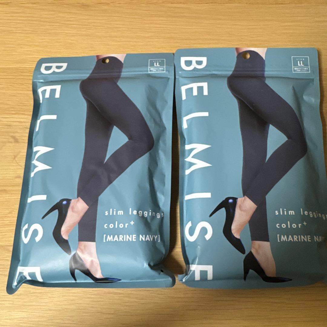 BELMISE スリムレギンス LL マリンネイビー - メルカリ