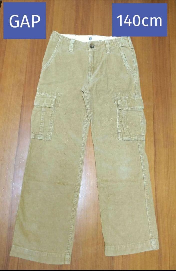 ★GAP★コーデュロイカーゴパンツ★ベージュ★140cm★ - メルカリ