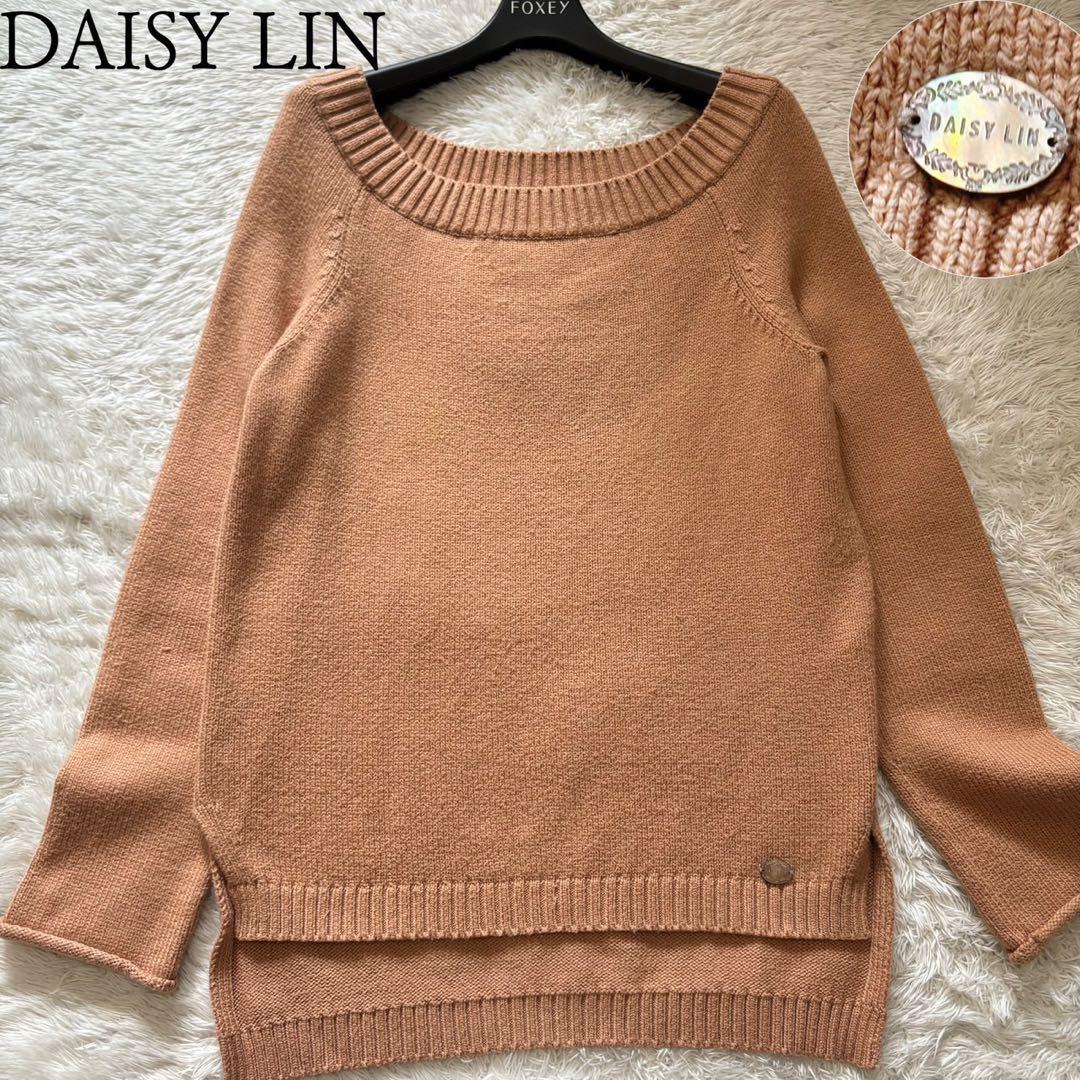 【中古】DAISY LIN デイジーリン ロゴプレートエンジェルヘアコットンニット - メルカリ