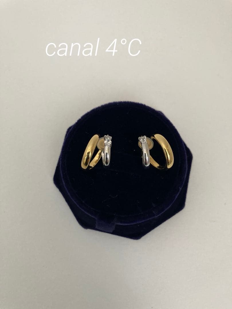 Canal4°C イヤリング シルバー×ゴールド - メルカリ