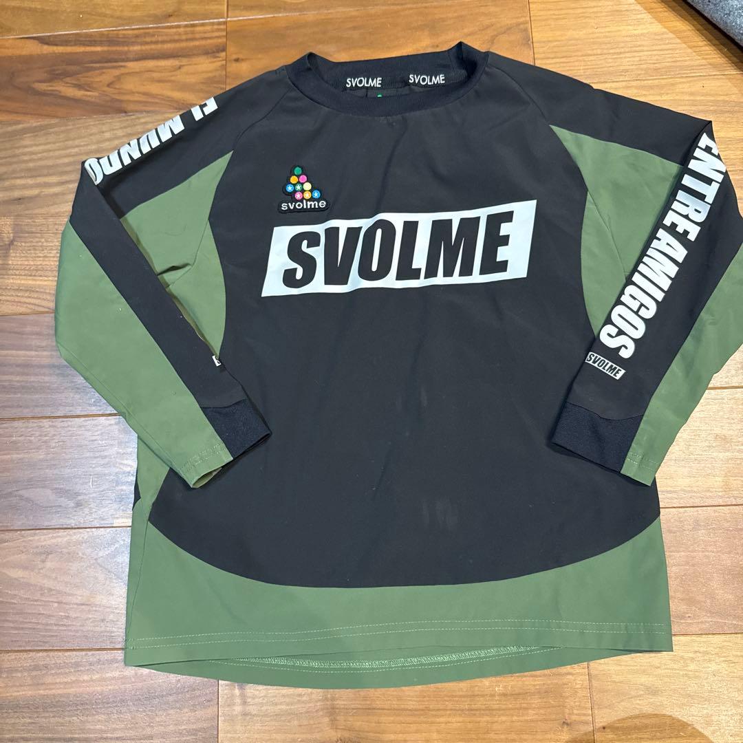 SVOLME 長袖ピステ ブラック/オリーブ 140センチ - メルカリ