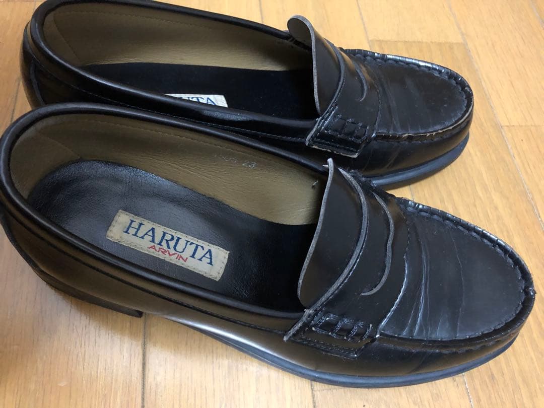 HARUTA 黒 ローファー 23cm 3E by メルカリ