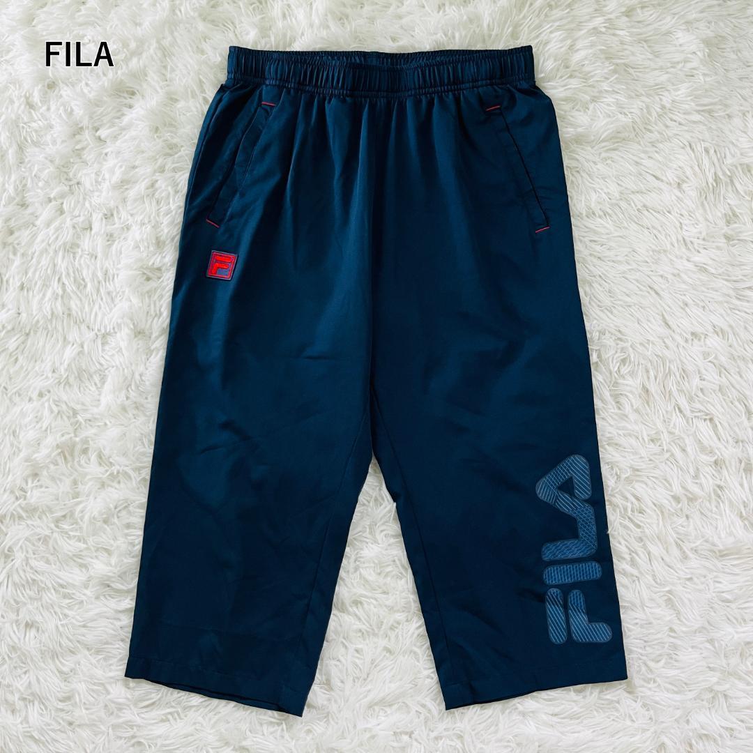 フィラ FILA クロスクォーターパンツ クロップド スポーツ ウエストゴム M - メルカリ