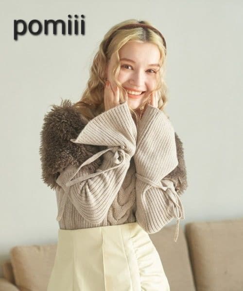 完売品‼️新品タグ付き pomiii ファードッキングニット スナイデル ザラ - メルカリ