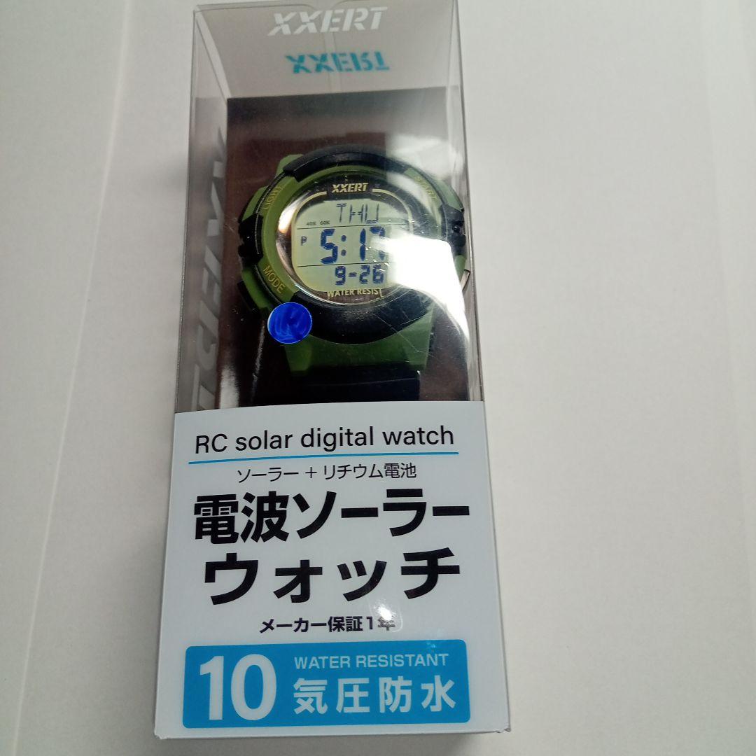 XXERT RCソーラー デジタルウォッチ XXW-500 GR 10気圧防水 - メルカリ