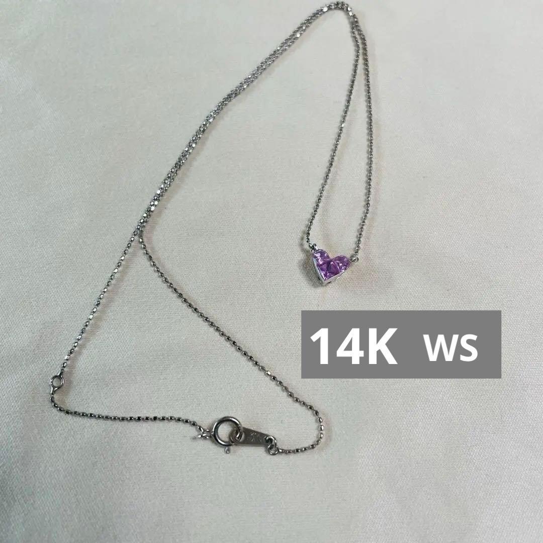 【中古】K14 ネックレス ホワイトシルバー - メルカリ
