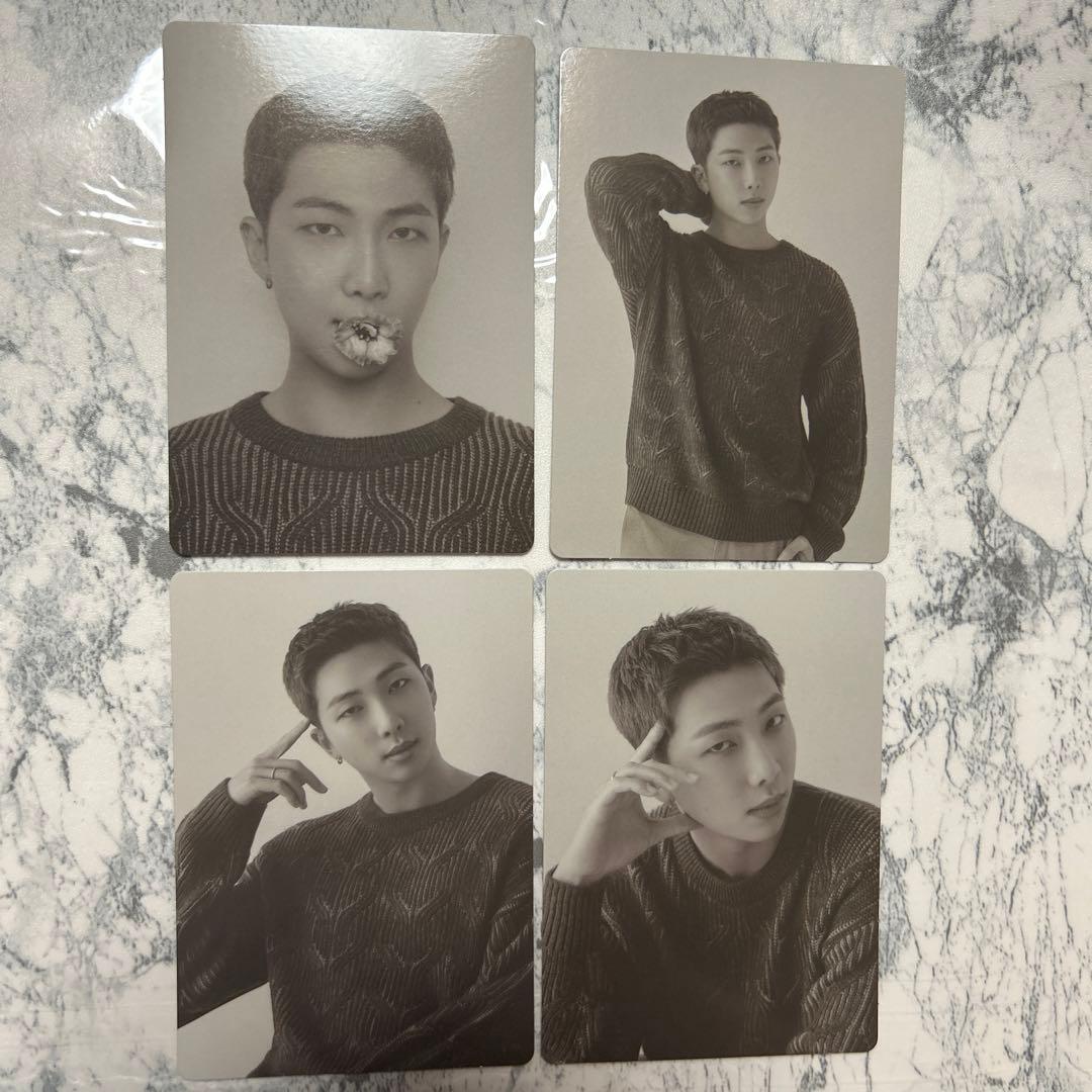 BTS RM 1.3.5.6 トレカ 4枚セット 韓国ポップアップ モノクローム by メルカリ