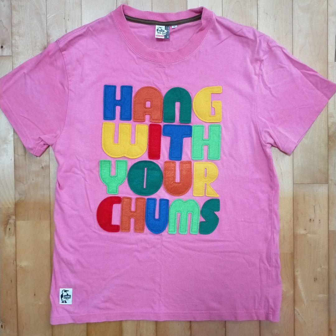 CHUMS チャムス tシャツ USA ワッペン デカロゴ ポップ by メルカリ