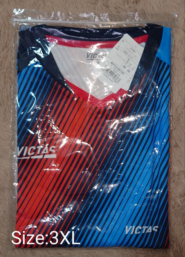 VICTAS Table Tennis Game Shirt Bias Stripe Game Shirt 3XL | Shop at Mercari from Japan! | Buyee