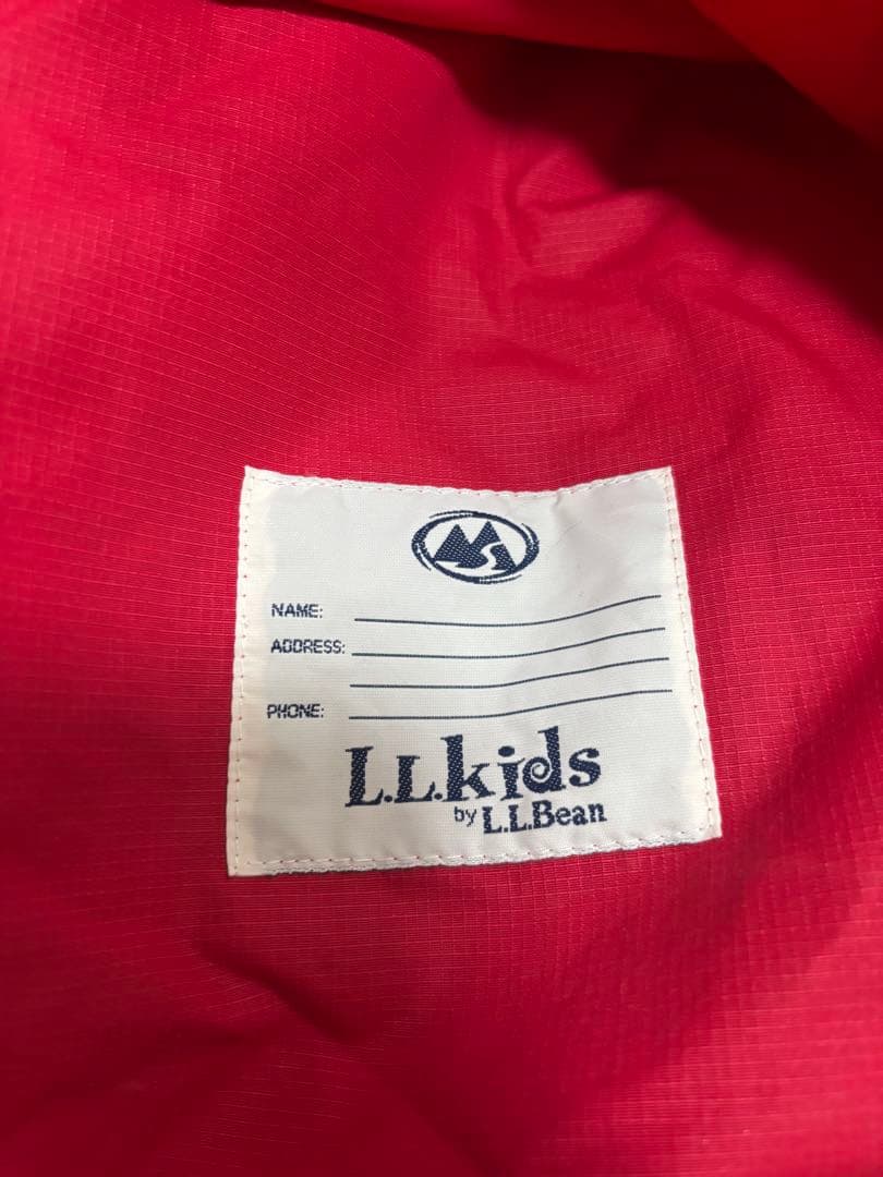L.L.Bean フード付きレッドジャケット MED/10-12 150センチ - メルカリ
