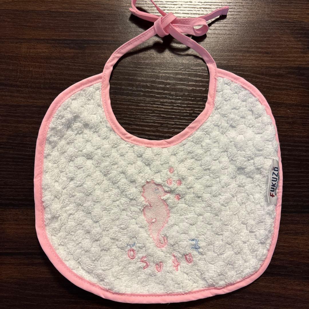 FUKUZO フクゾー タツノオトシゴ刺繍スタイ - メルカリ