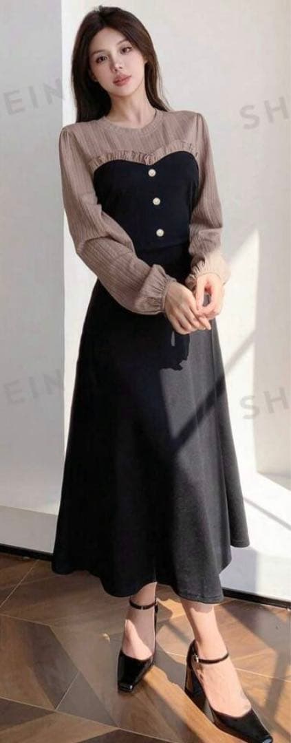 DAZY ラッフル ヘム ワンピース XL by メルカリ