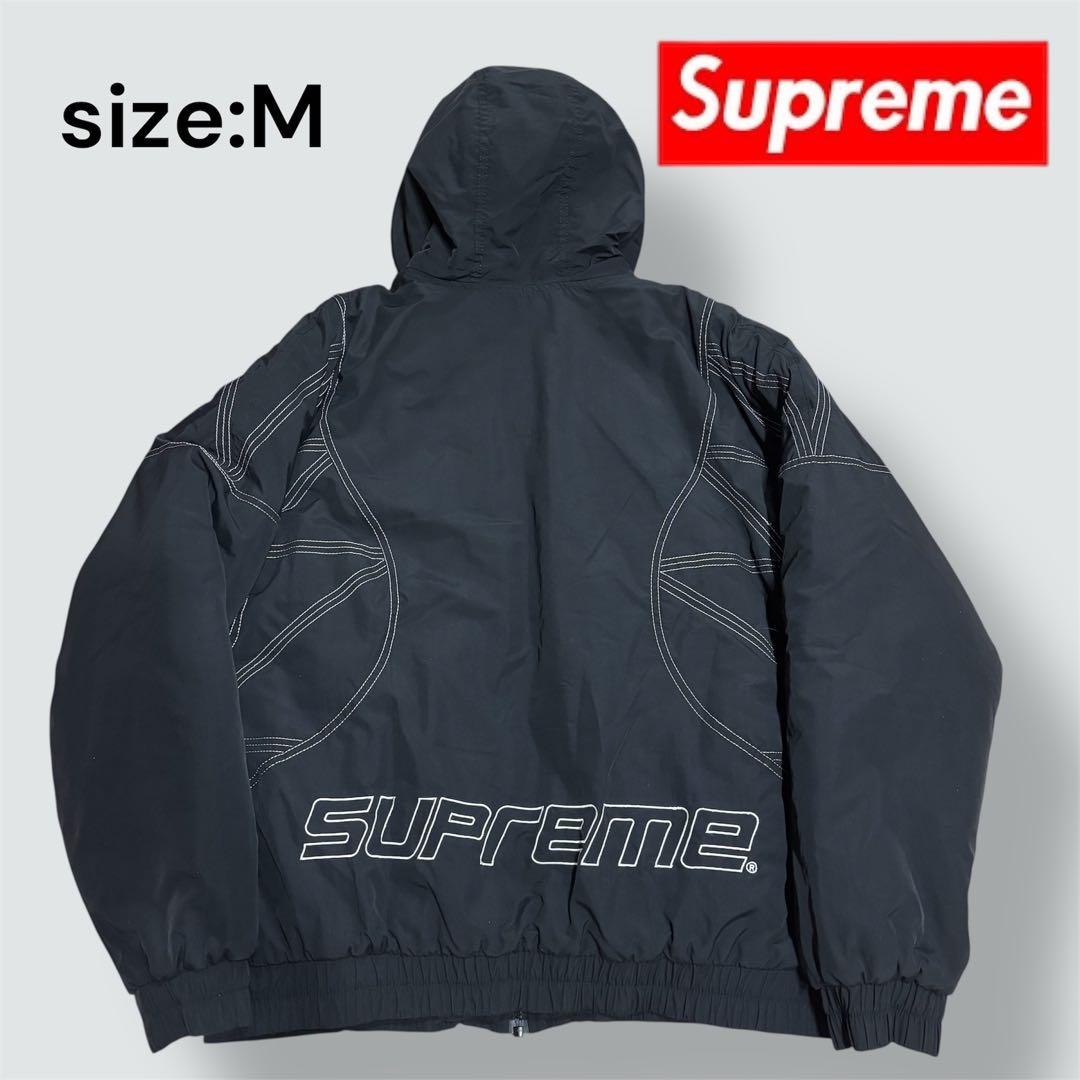 supreme 18fw zig zag stitch puffy jacket - メルカリ