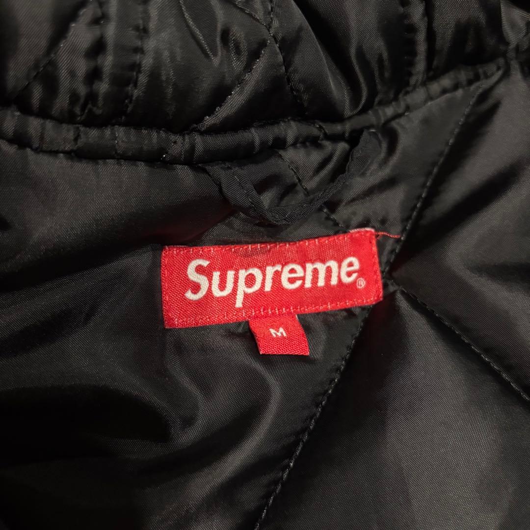 supreme 18fw zig zag stitch puffy jacket - メルカリ