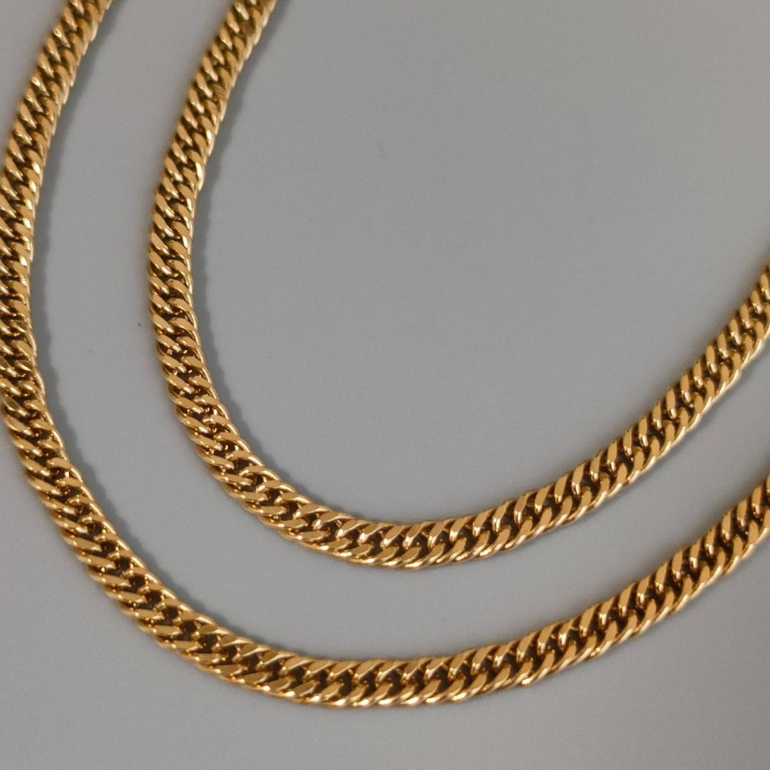 K18 男女兼用造幣局 喜平ダブル ネックレス 10.42g 50㎝ F891 - メルカリ