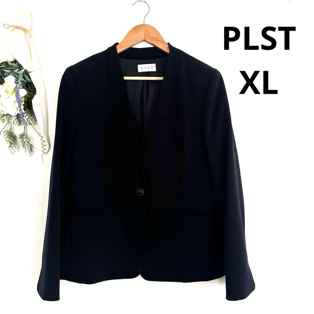 PLST ノーカラージャケット ネイビー XL - メルカリ