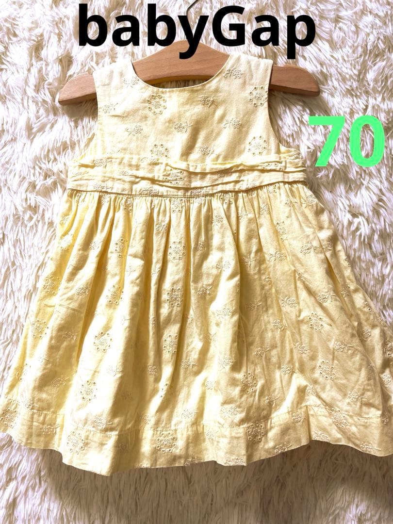 baby Gap ワンピース 70 イエロー by メルカリ