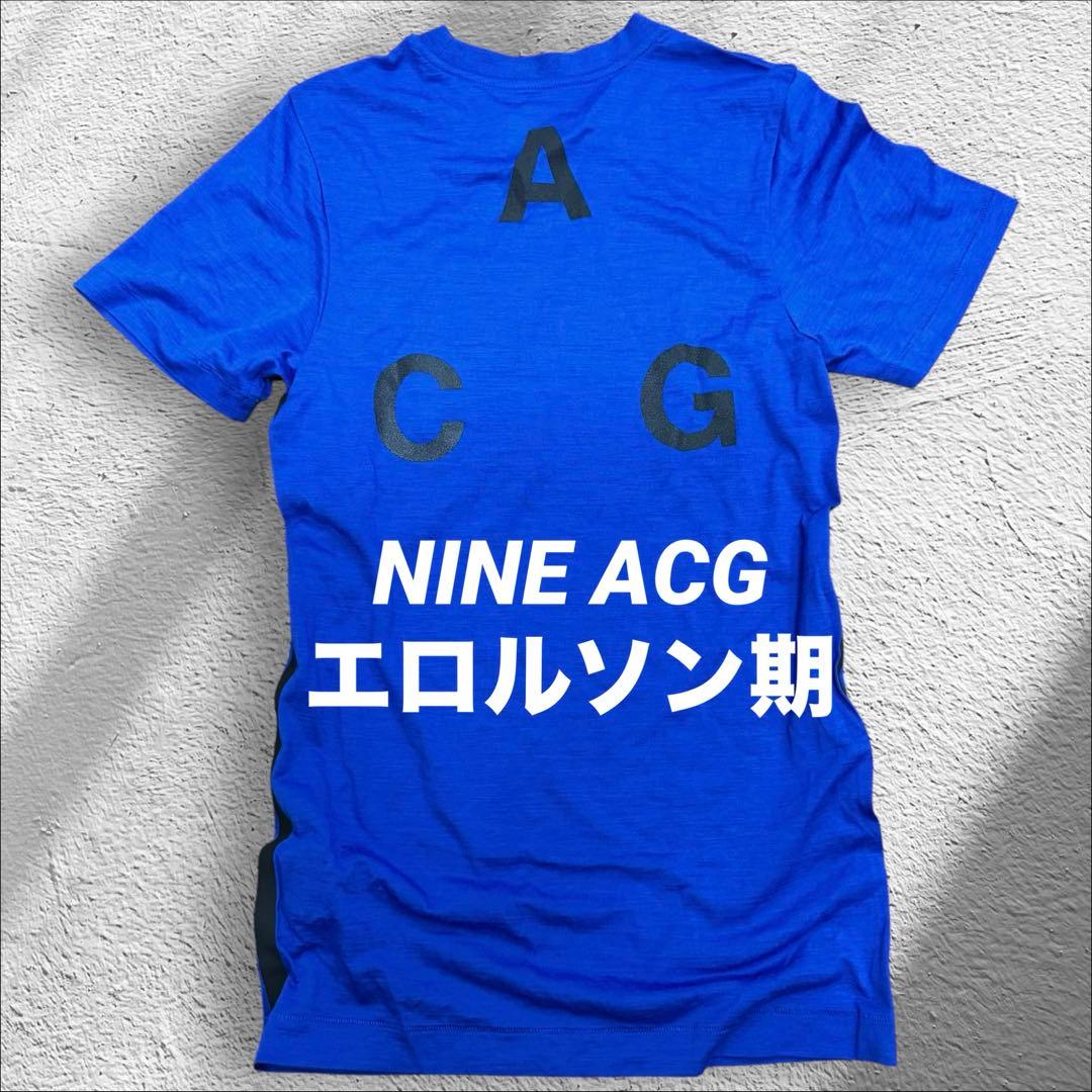 NINE ACG エロルソン期 acronym ポケット Tシャツ ブルー - メルカリ