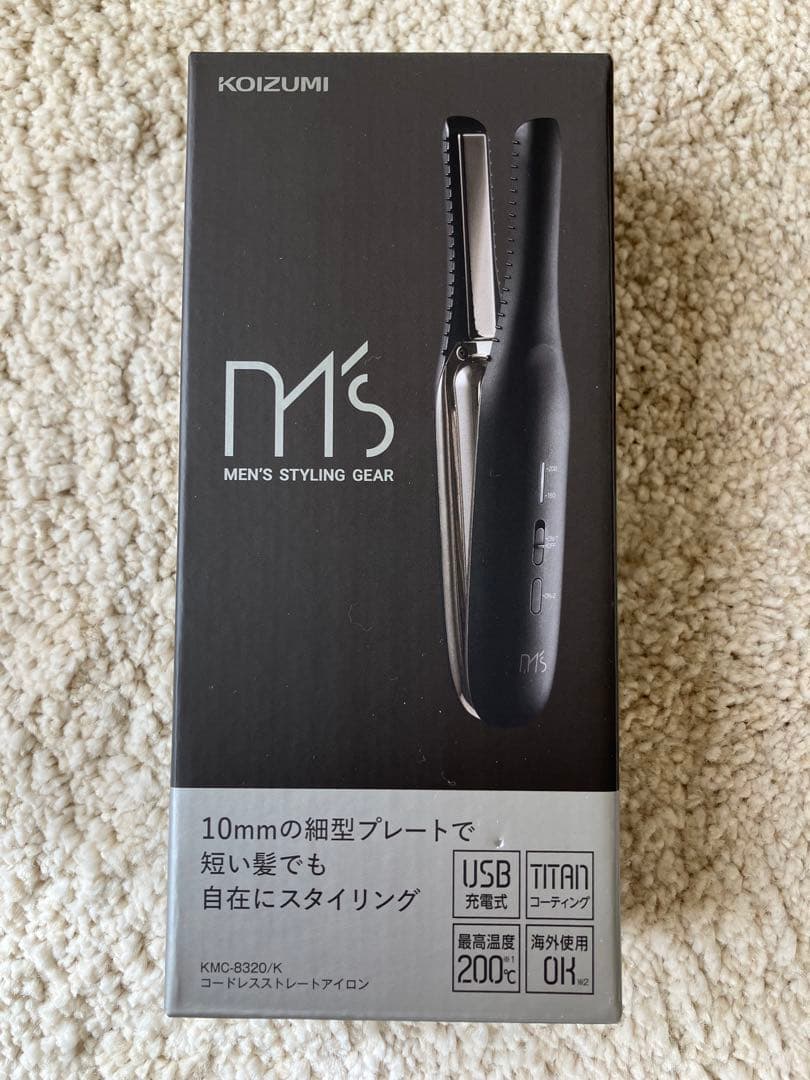 コイズミ コードレスストレートアイロン KMC-8320/K ブラック - メルカリ