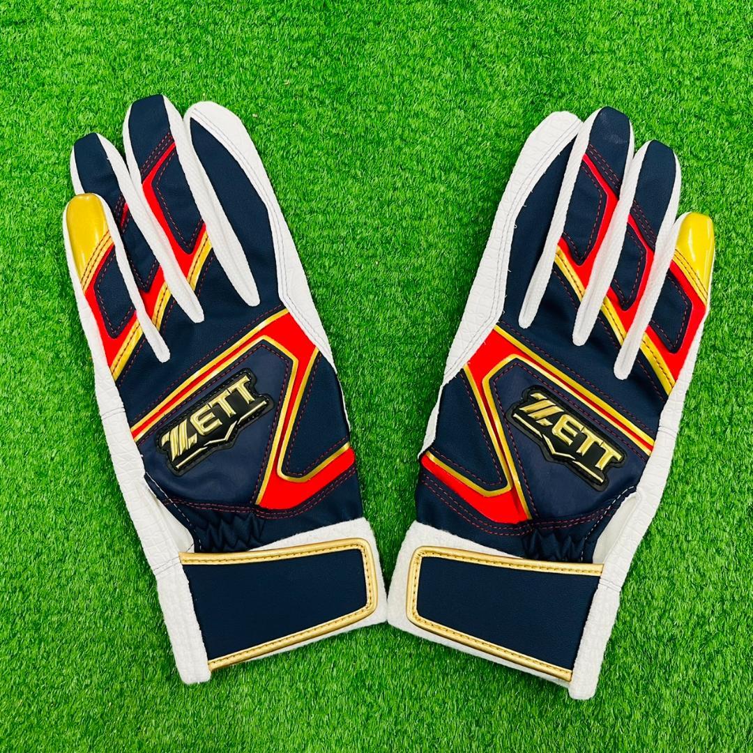 ゼット インパクトゼット バッティング手袋 BG19202A ネイビー S - メルカリ