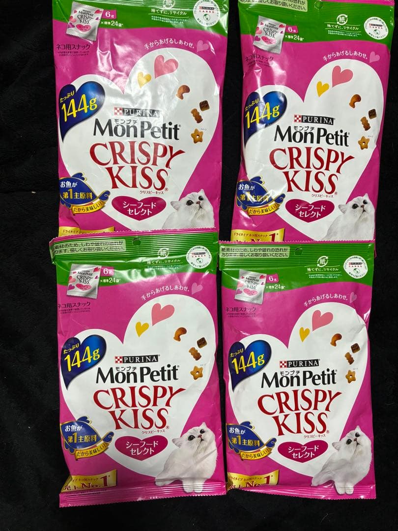 モンプチ クリスピーキッス シーフードセレクト 144g （6g×24袋）×4個 - メルカリ