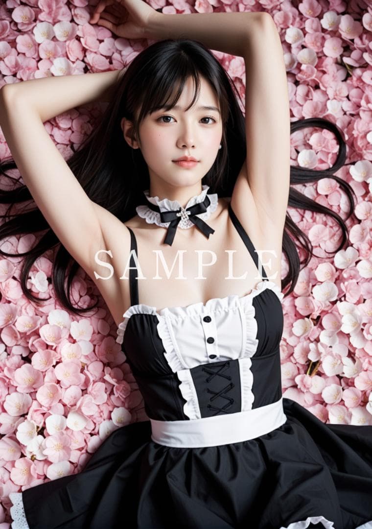 AI美女 ポスター【A4・4K・高画質】 メイド モデル グラビア 雑誌 01 - メルカリ