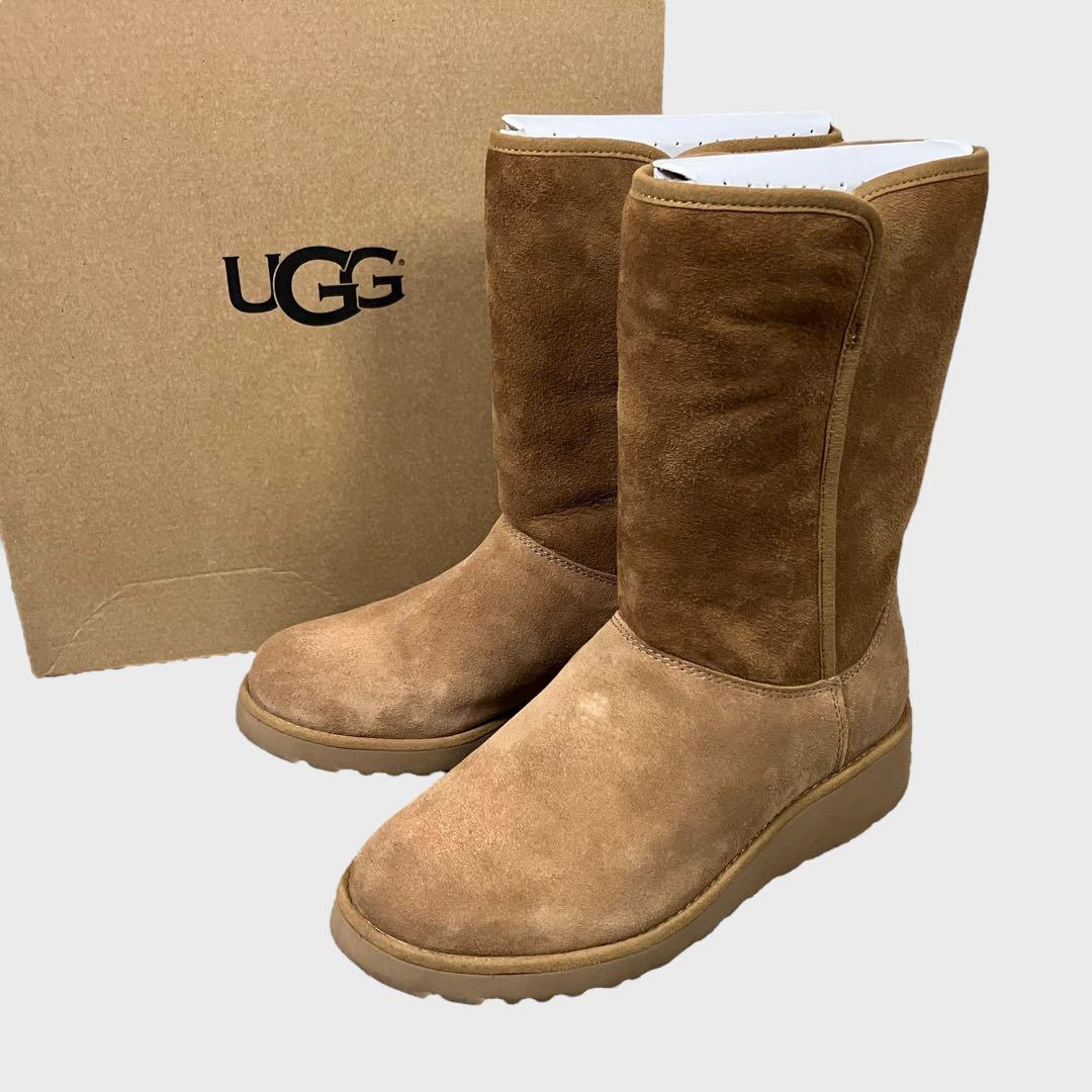 UGG ムートンブーツ AMIE アミ 茶 24cm スエード 軽量 - メルカリ