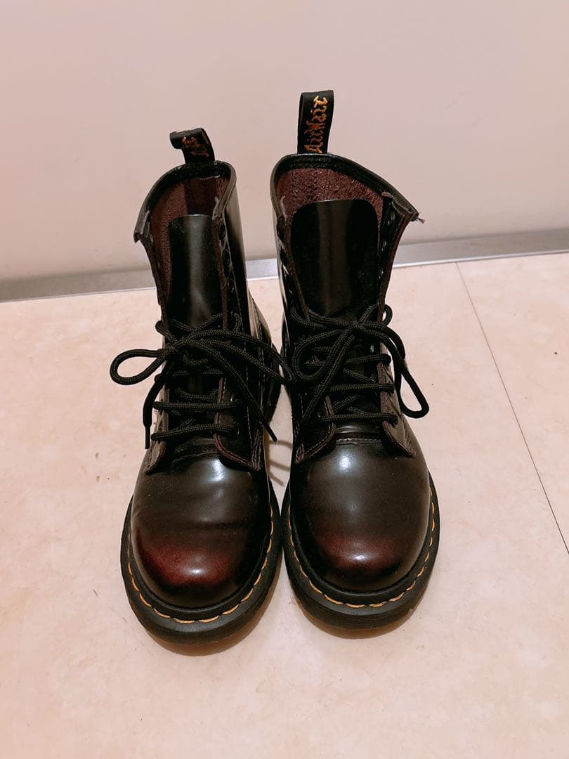 ドクターマーチン 1460 8ホールブーツ チェリーレッド UK3 22㎝ - メルカリ