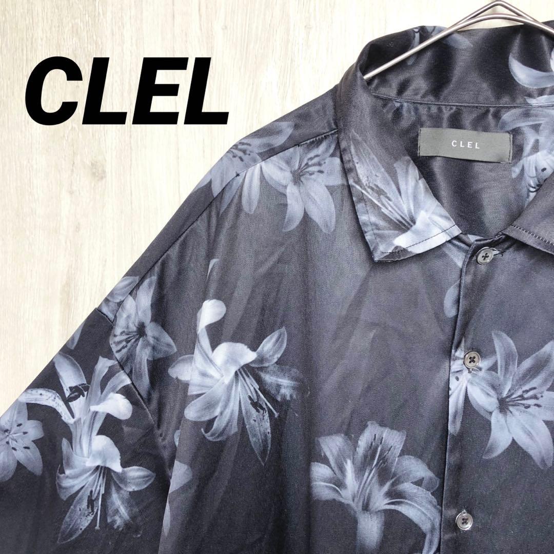 CLEL 2way アブストラクト柄ドレープ半袖シャツ - メルカリ