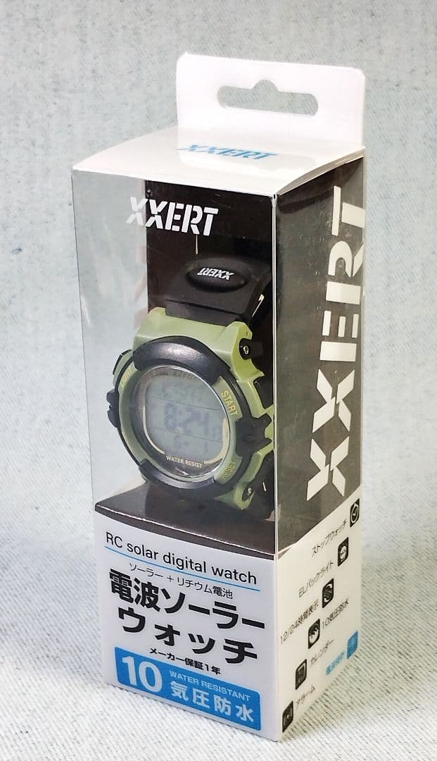 【未使用新品】⚫電波ソーラー ウオッチ XXERT XXW-500 GR - メルカリ