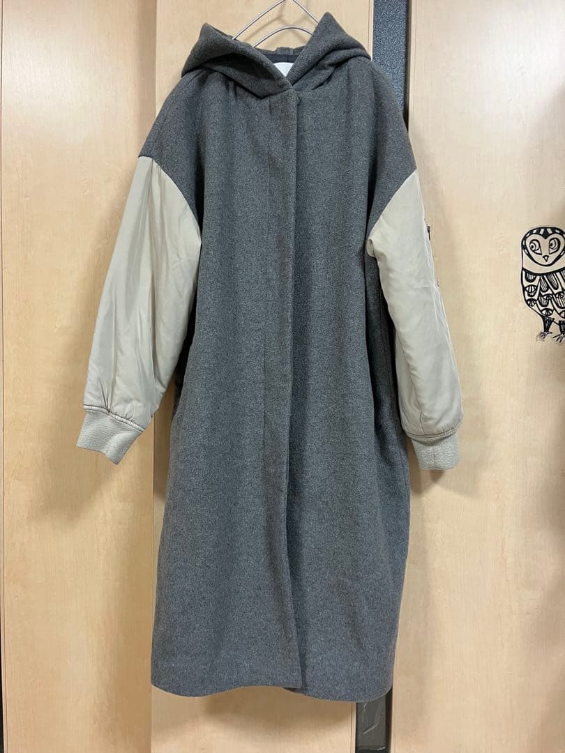 KBF ma-1 ロングコート袖口切り替えコート♡ - メルカリ