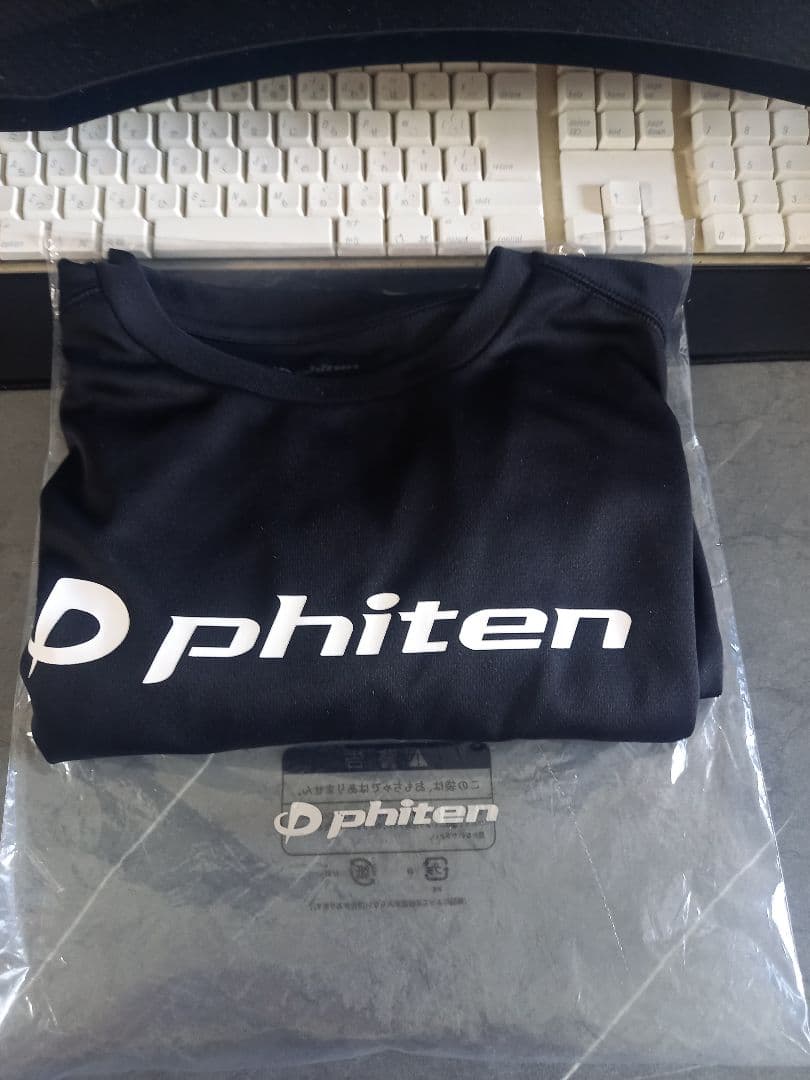 ファイテン Phiten tシャツ ブラック/ホワイト - メルカリ